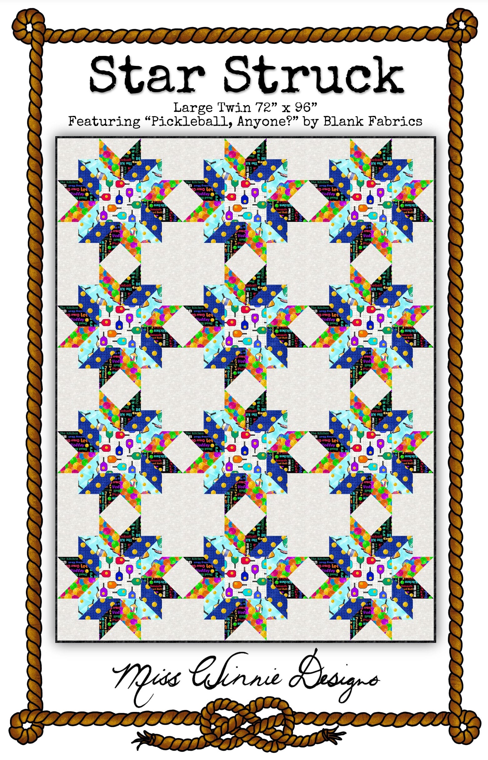 Star Struck -- Twin Quilt Download | Miss Winnie Designs