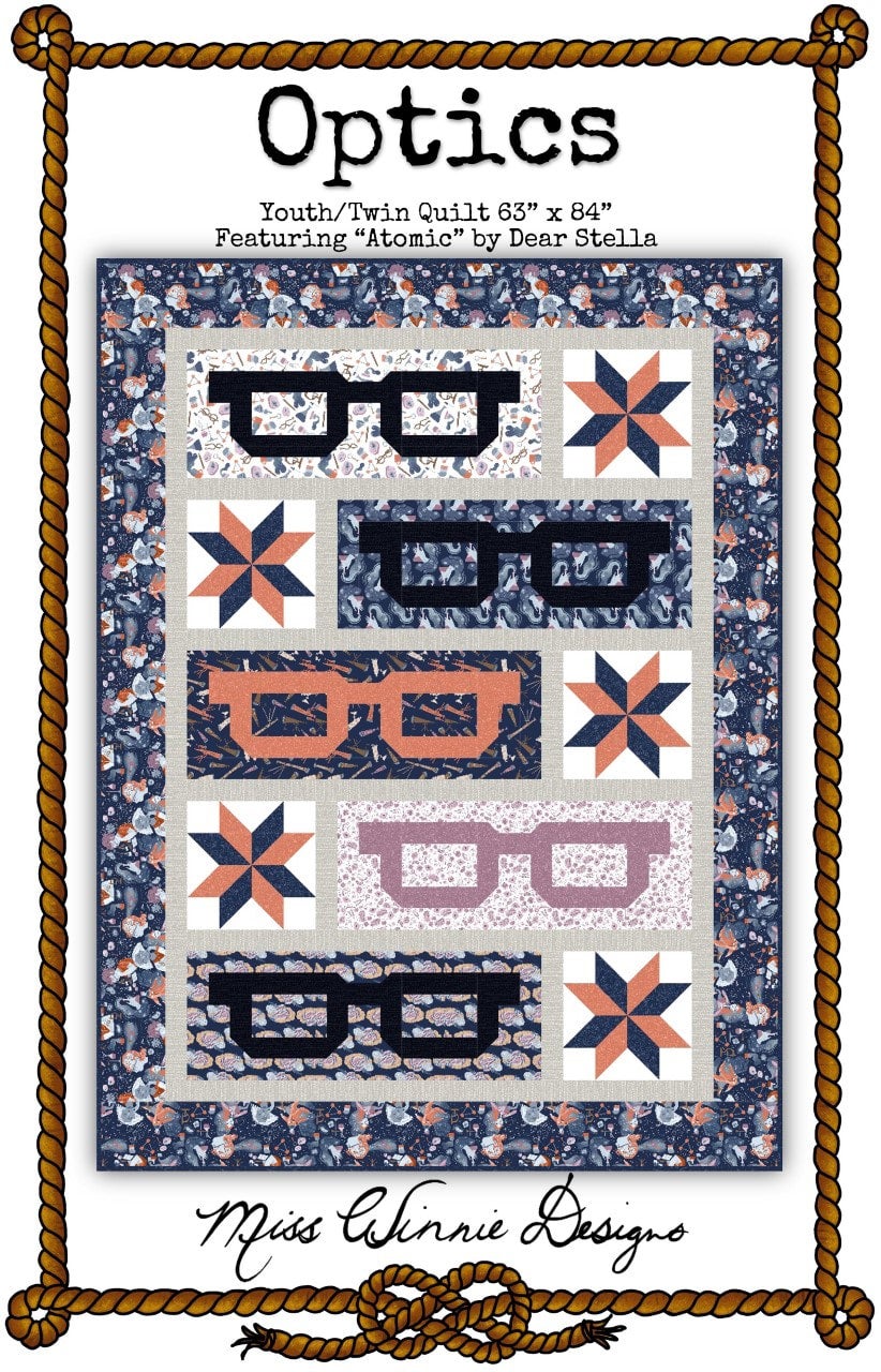 Optics -- Youth/Twin Quilt Pattern PDF | Miss Winnie Designs