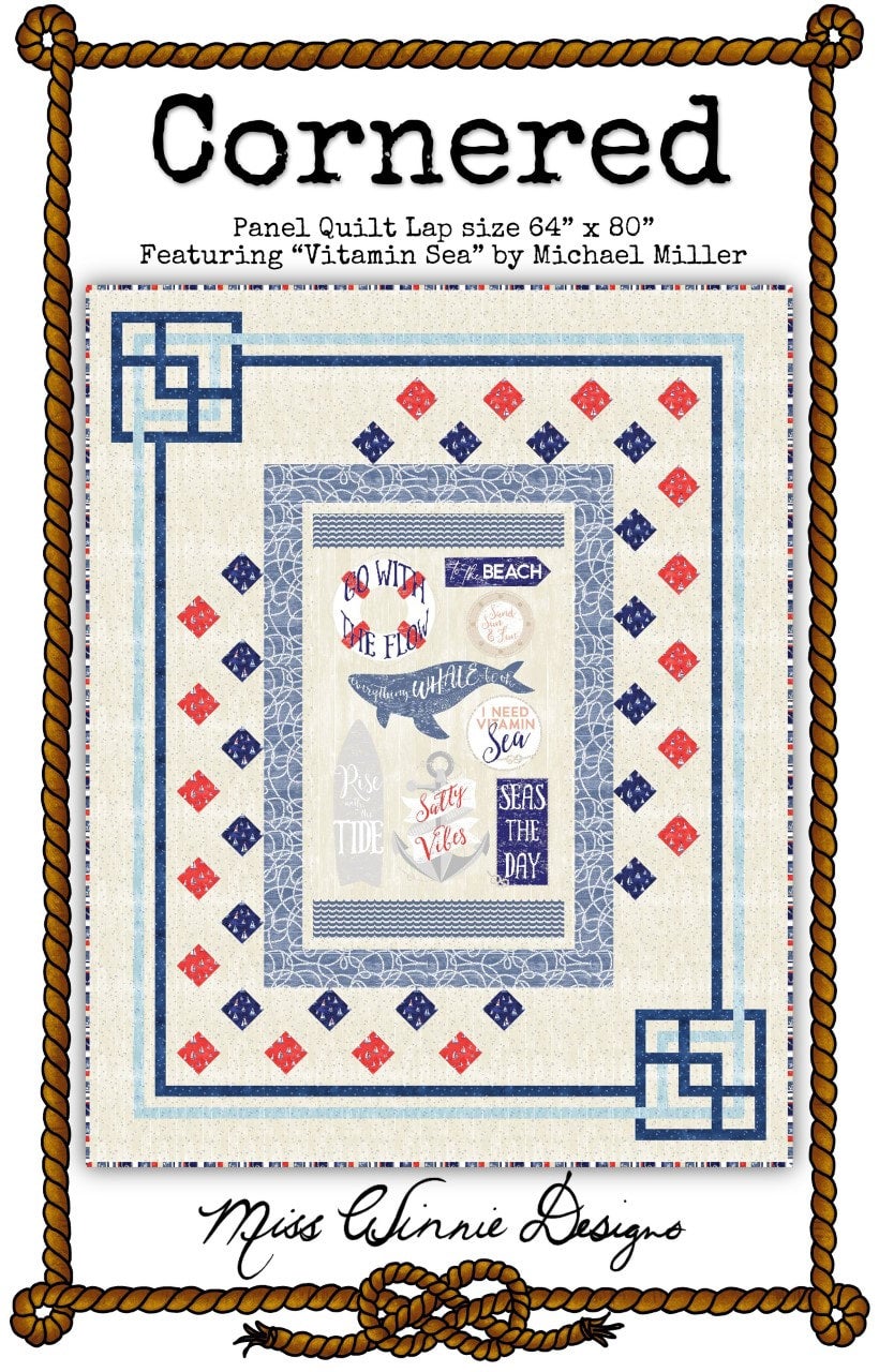 Cornered -- Panel Quilt Lap PDF Pattern | Miss Winnie Designs