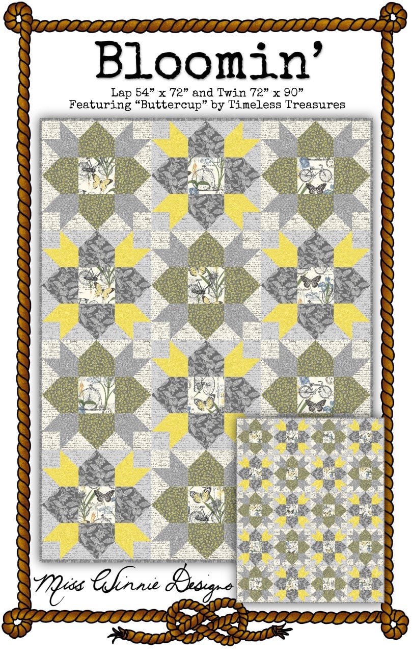 Bloomin' -- Lap & Twin Quilt Pattern PDF | Miss Winnie Designs