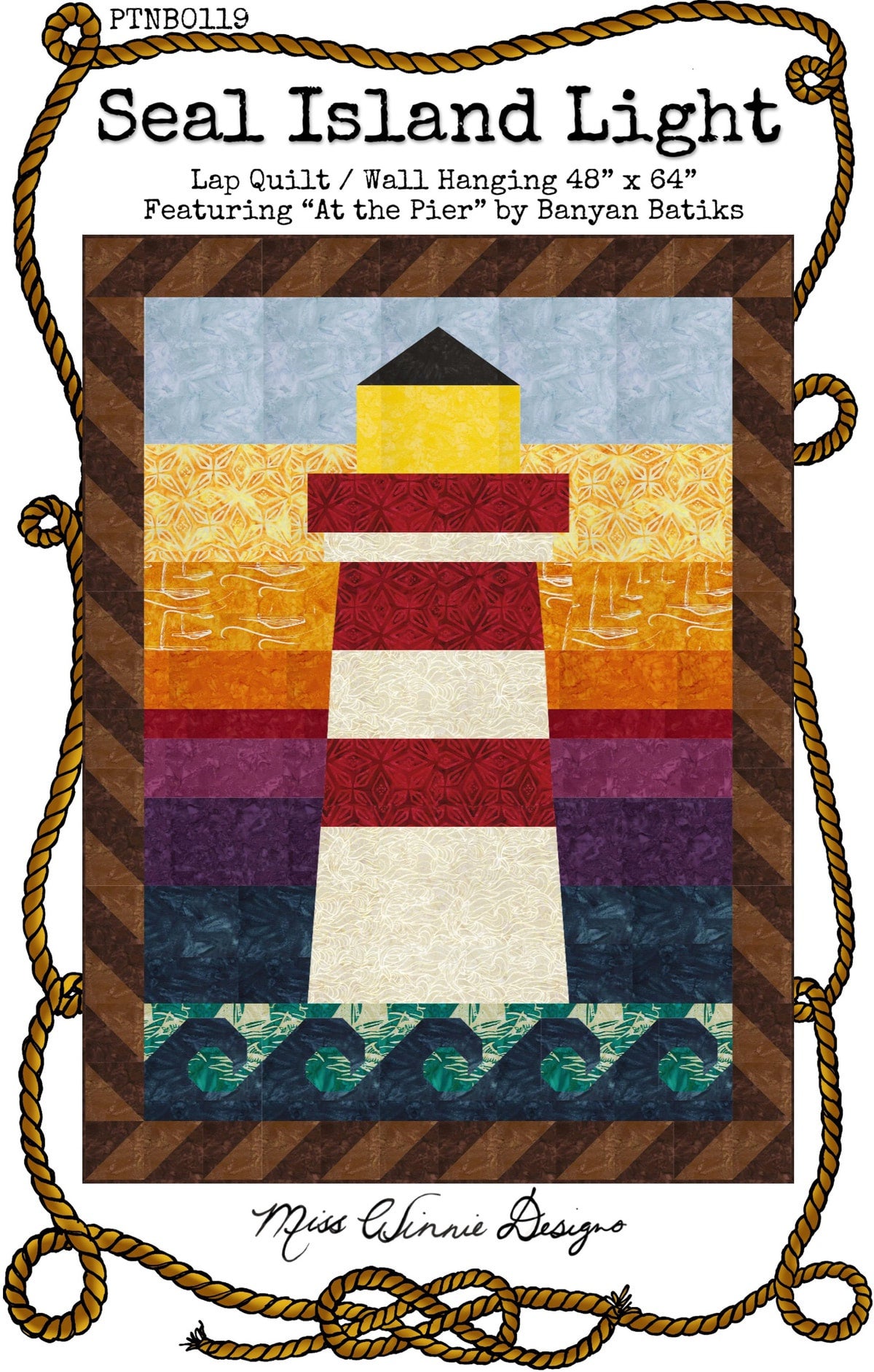 Seal Island Light -- Lap Quilt | Miss Winnie Designs