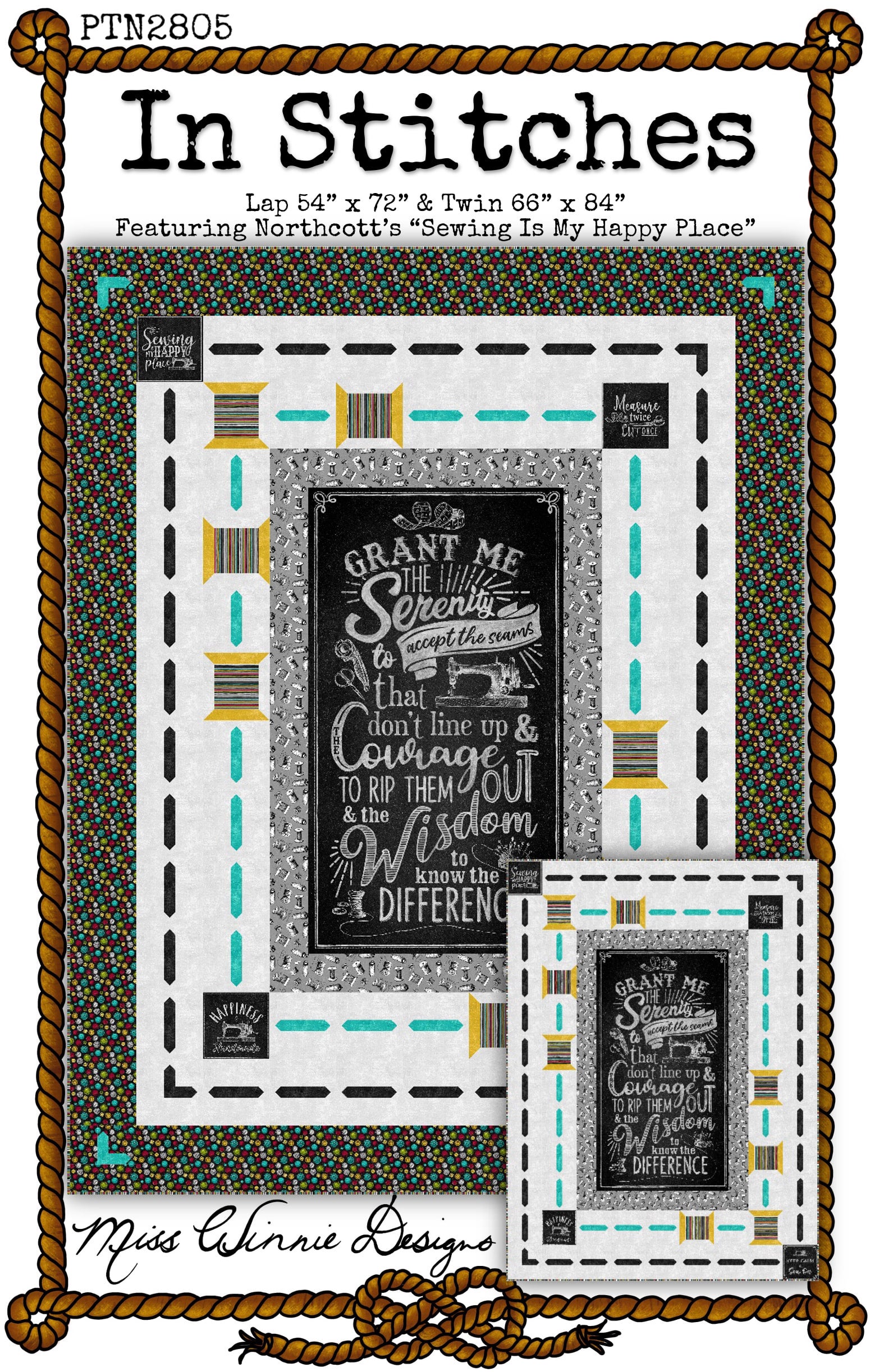 In Stitches Quilt Pattern PDF | Miss Winnie Designs