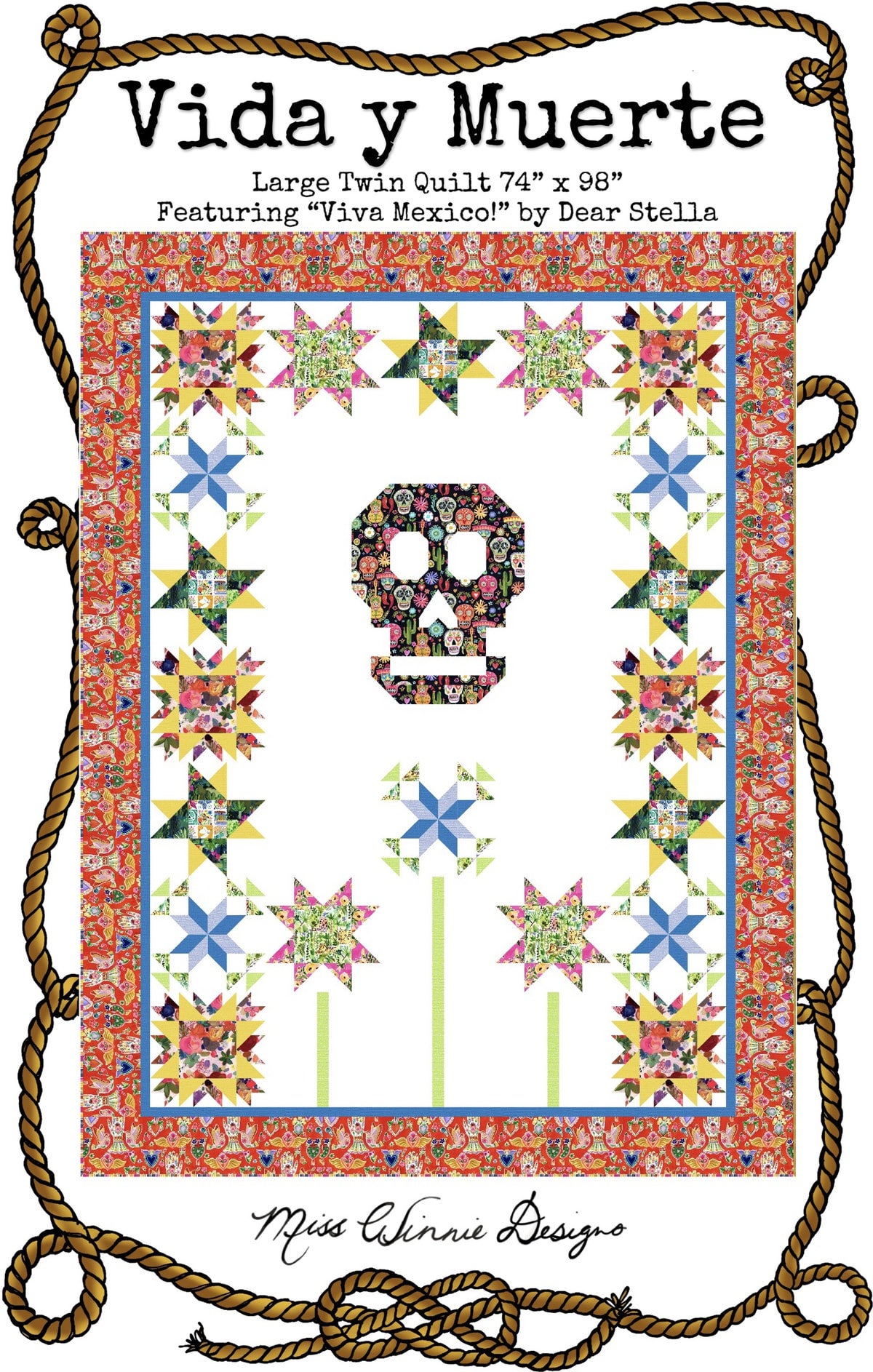 Vida y Muerte -- Quilt Pattern | Miss Winnie Designs